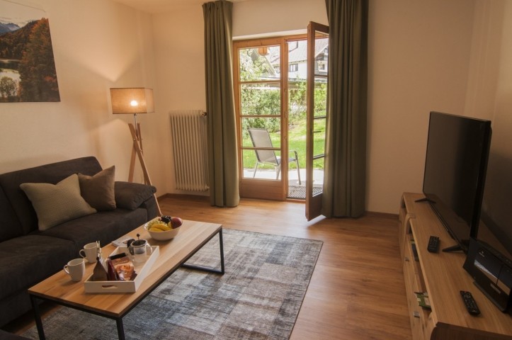 App 9 mit 2 Schlafzimmern, 2 Bädern, Garten, Frühstück, Sauna, Fitness